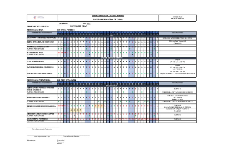 Roll Diciembre 2022 | PDF