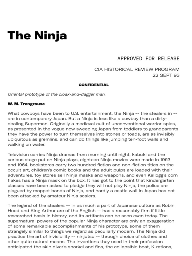 The Ninja | PDF | Ninja