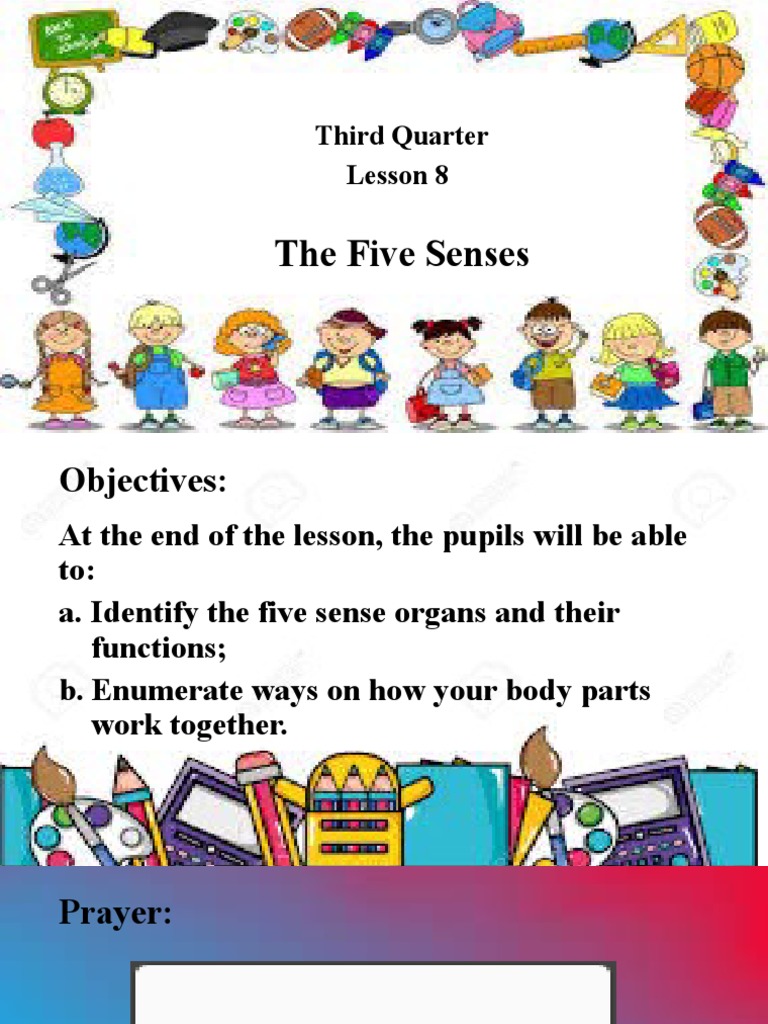 Five Senses Lesson Plan for Grade 3 | PDF | Senses | Taste