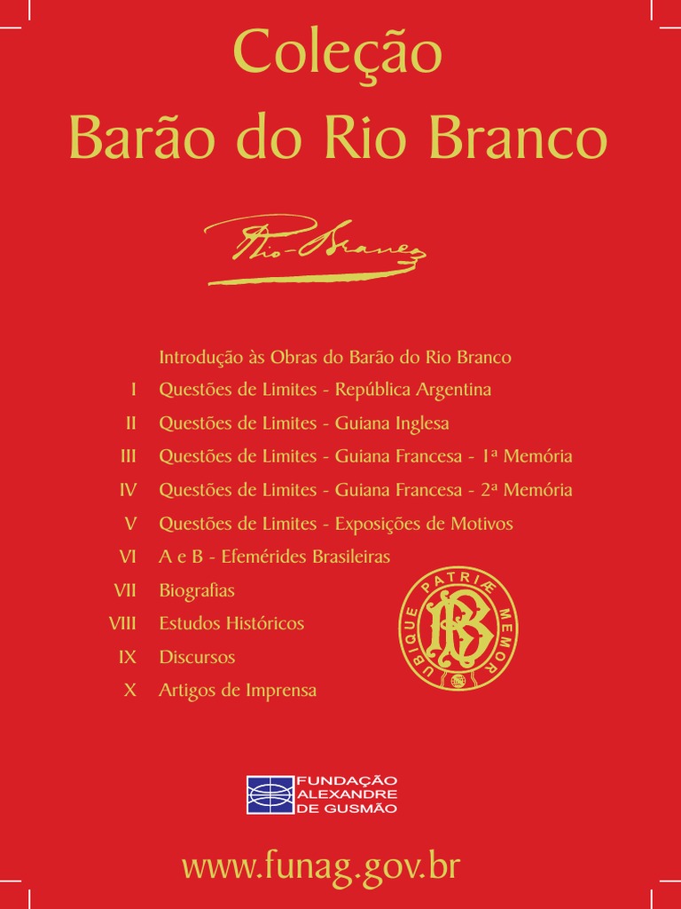 Colecao Barao Do Rio Branco 12 Volumes | PDF | Diplomacia | Brasil