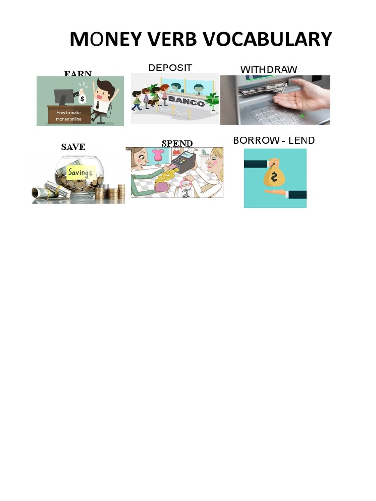 Vocabulary Money Verb | PDF