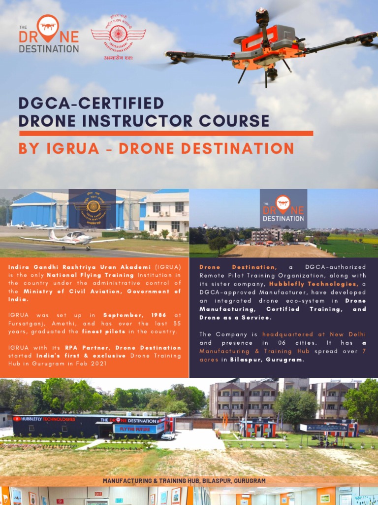Brochure Drone Training | PDF | Unmanned Aerial Vehicle | Aviation