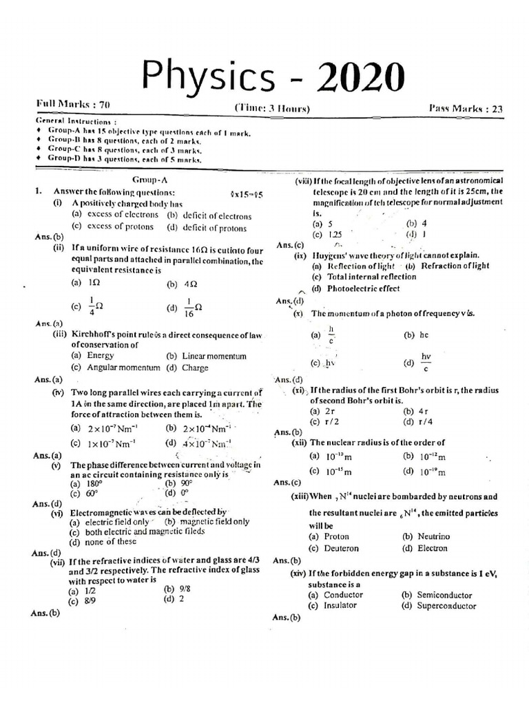 Physics 2012-20 | PDF