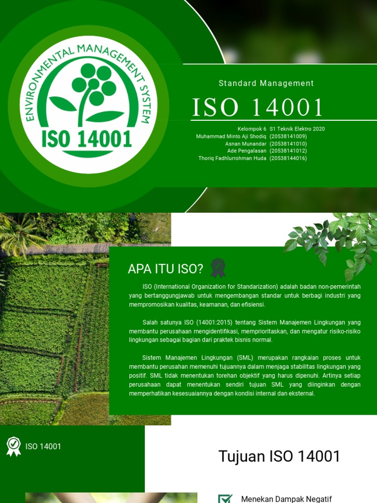 Kelompok 6 - Standard Management - ISO 14001 | PDF
