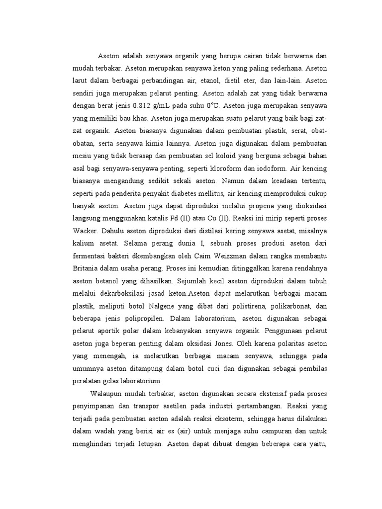 Polaritas dan Nama IUPAC Aseton | PDF | Memasak, Makanan, & Anggur ...