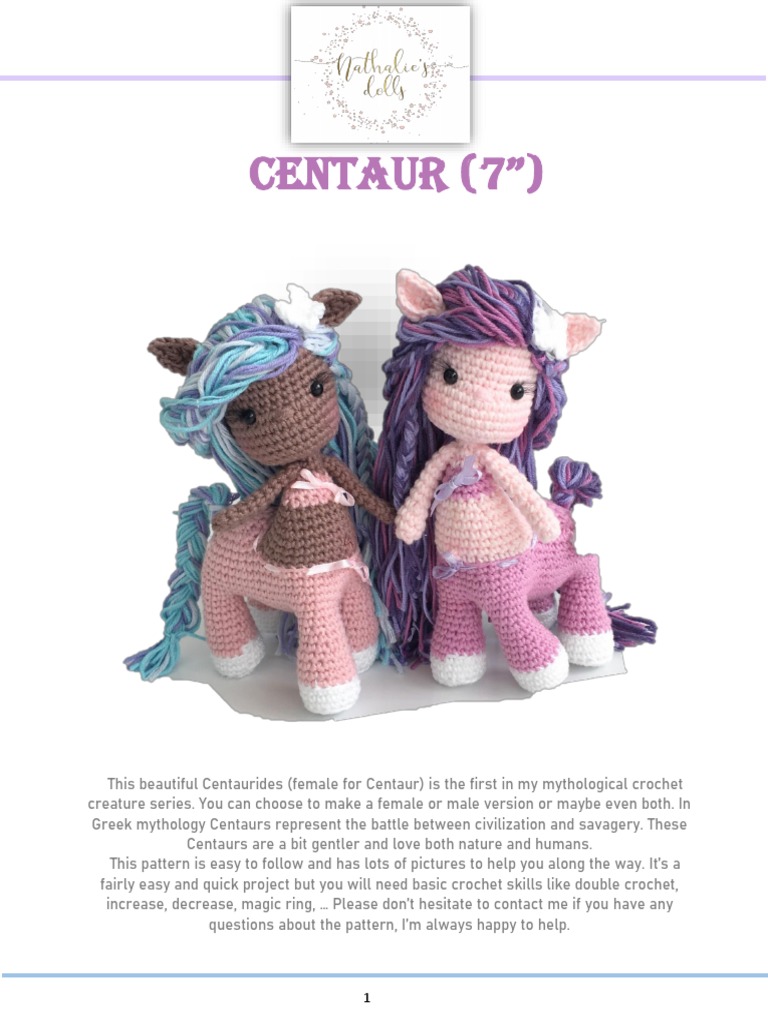 Centauro/sagitário | PDF | Crochet | Textile Arts