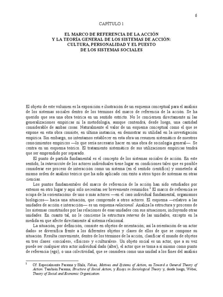 TALCOTT PARSONS El Sistema Social Talcott Parsons | PDF | Aprendizaje ...