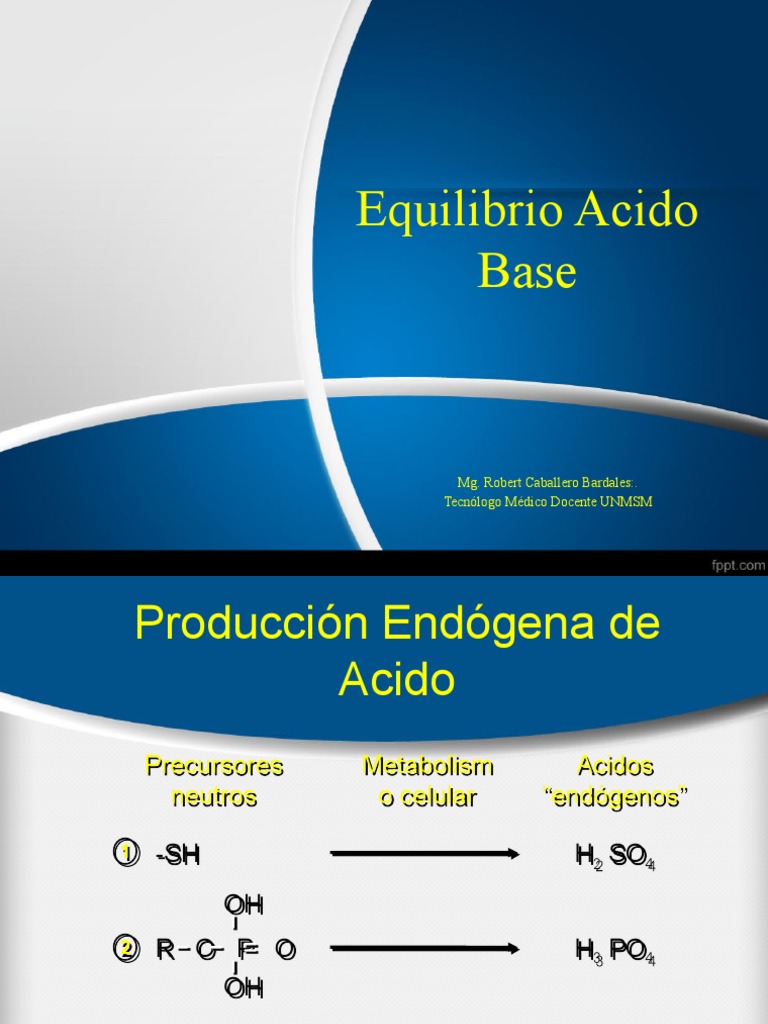 Equilibrio Acido Base | Descargar gratis PDF | Solución tampón | Desordenes metabólicos