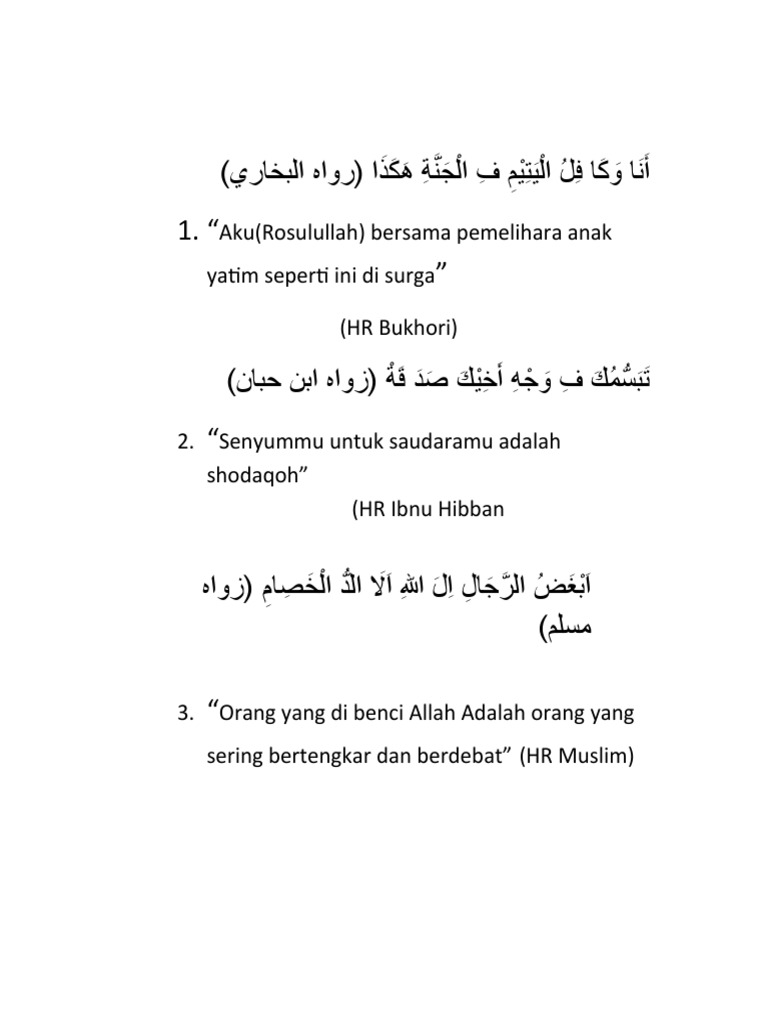 Hafalan Hadist Pilihan Jilid 4 | PDF | Agama & Spiritualitas