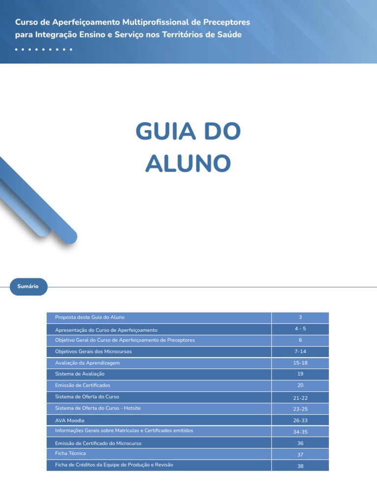 Guia Do Aluno Una Sus | PDF | Promoção de saúde | Comunicação
