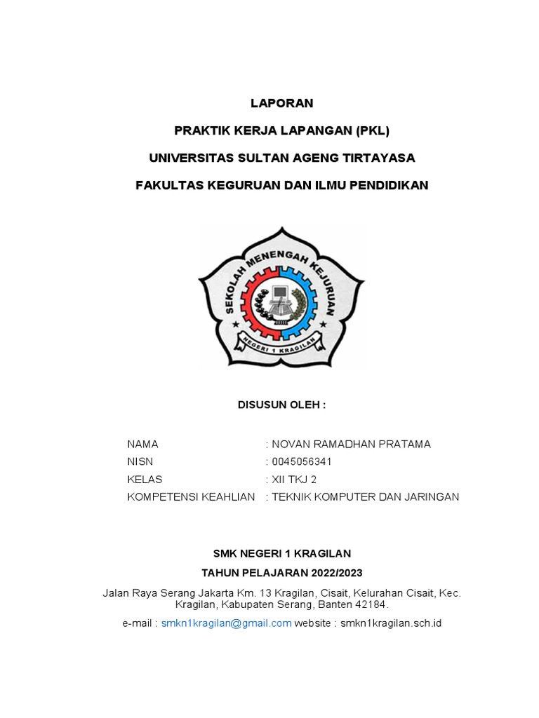 Laporan PKL Novan Ramadhan | PDF