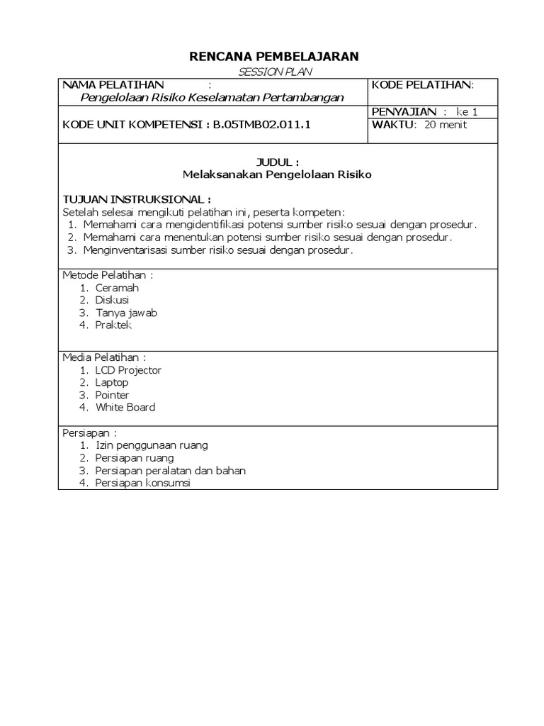 1.4 Lesson Plan & Session Plan | PDF