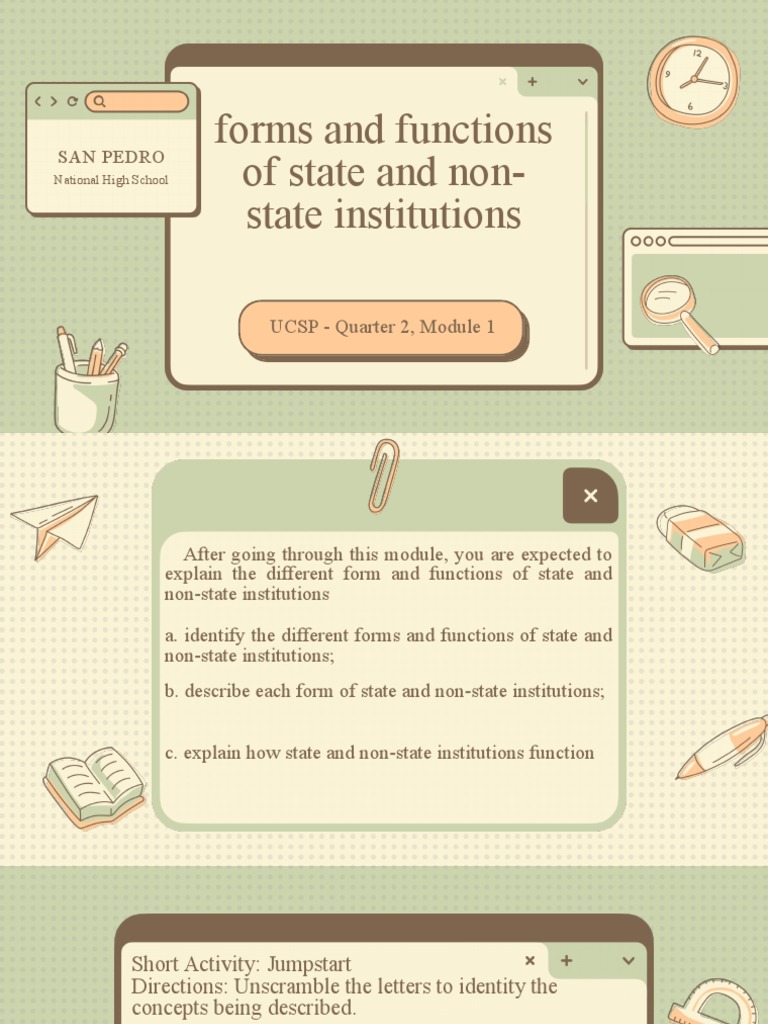 UCSP-Quarter 2, Module 1 | PDF | Banks | Non Governmental Organization