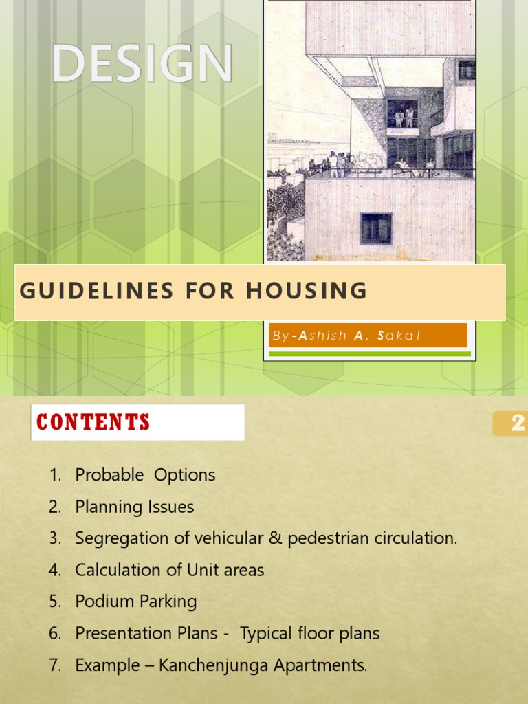 Guidelines For Housing | PDF