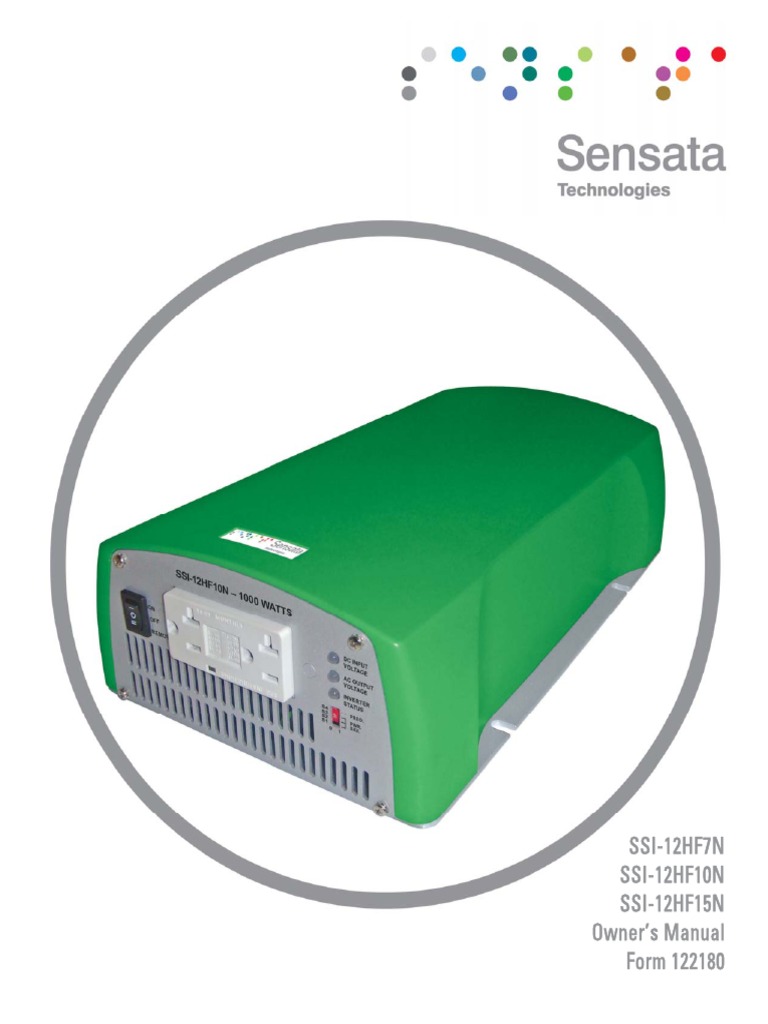 122180 inverter | PDF | Power Inverter | Alternating Current