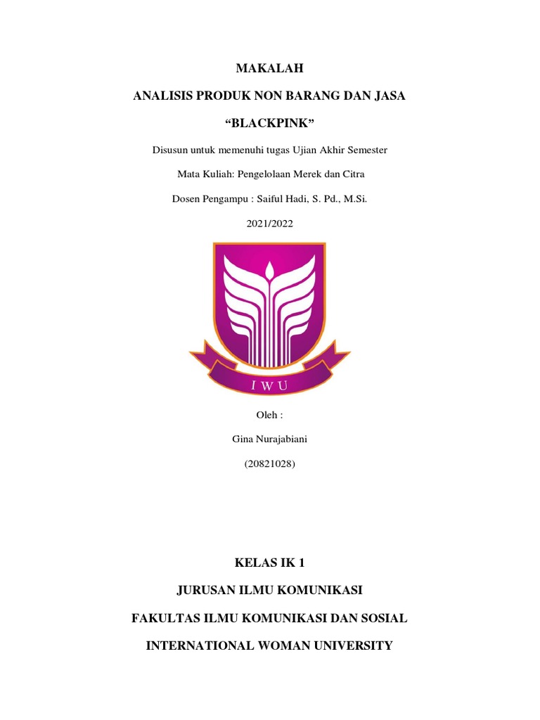 UAS PMC - Makalah Artis | PDF