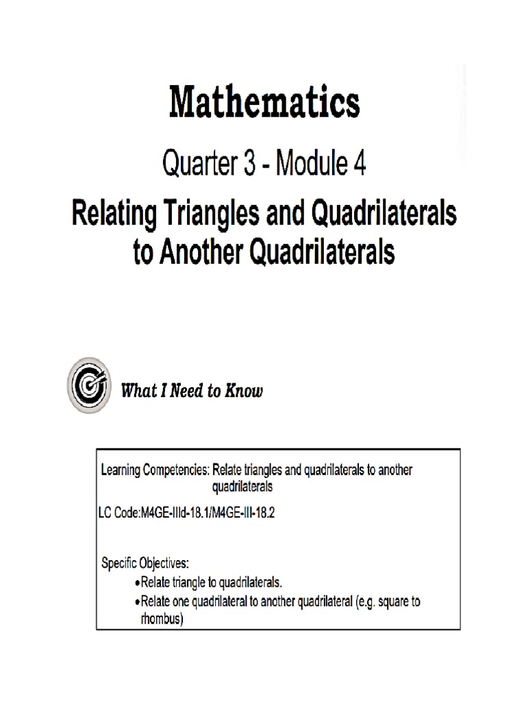 Math Q3 Module 4 | PDF Math Q3 Module 4 | PDF