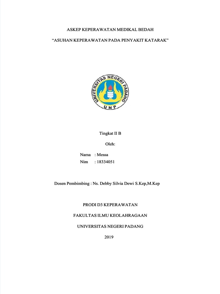 PDF Askep Katarak Sdki - Compress | PDF