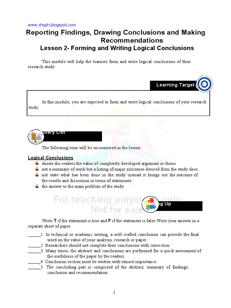 Drawing logical conclusions from research | PDF | Cognitive Psychology ...