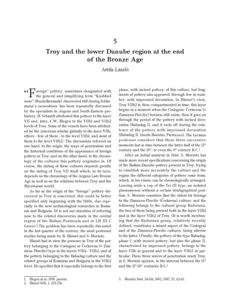 Knobbed Ware Pottery in Troy VIIb | PDF | Troy | Pottery