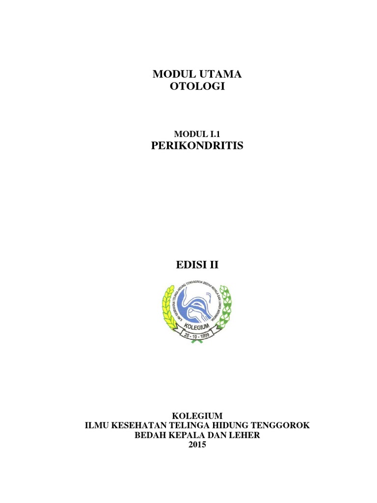 Modul Perikondritis untuk Praktisi THT | PDF | Karier & Perkembangan