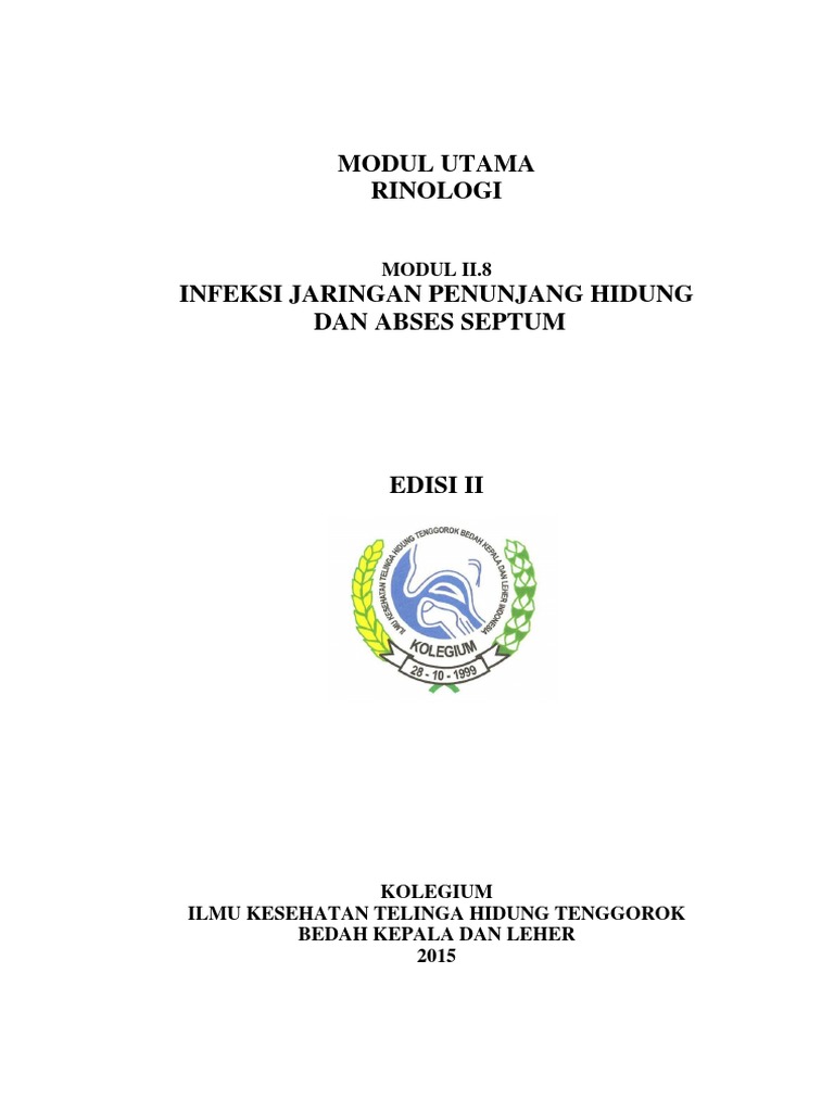 Modul Rinologi - 8. Infeksi Jaringan Penunjang Hidung Dan Abses Septum ...