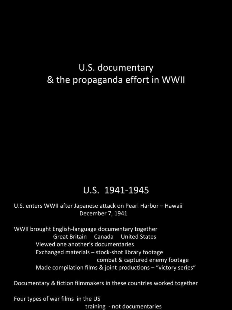 Us Documentary in WWII | PDF