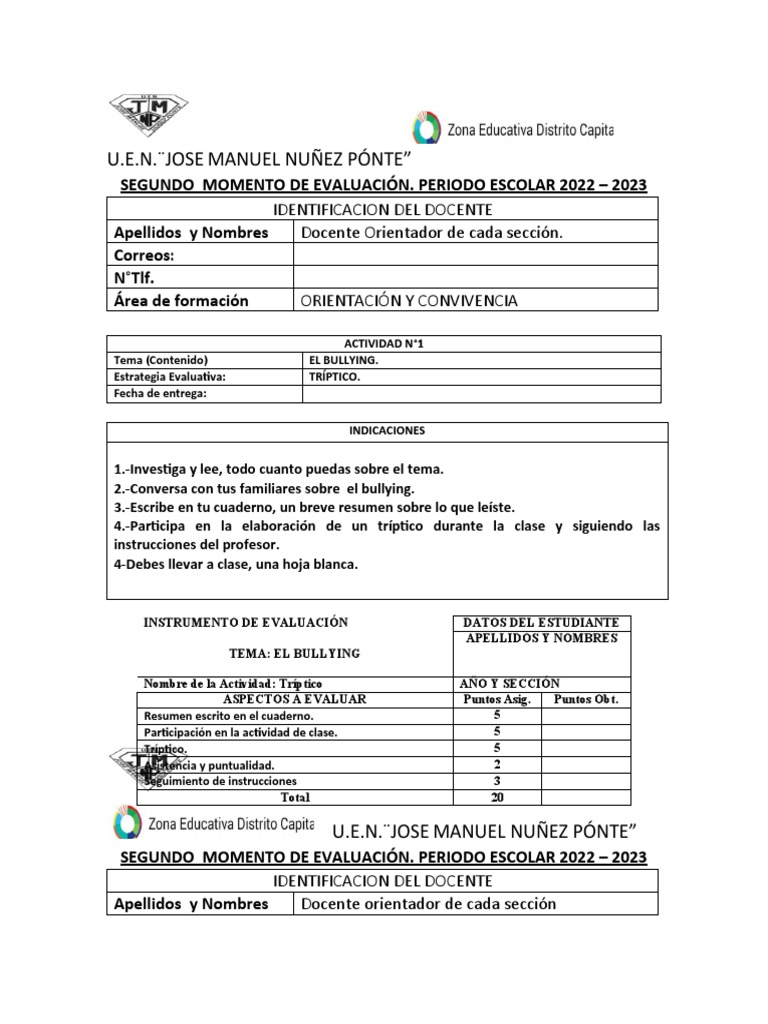 Orientacion y CRP | PDF | Evaluación | Maestros