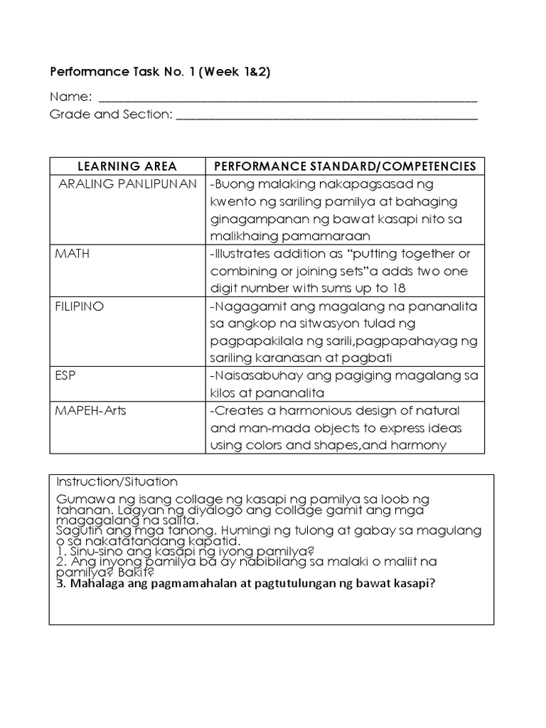 Grade-1 PT1 AP | PDF
