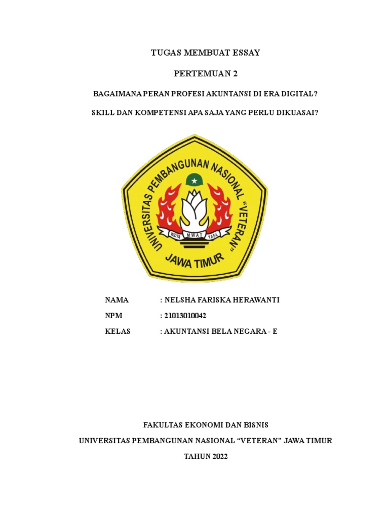 Nelsha Fariska Hermawanti - 21013010042 - Akuntansi Bela Negara-E | PDF