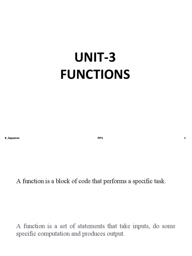 Functions Pdf Parameter Computer Programming Computer Program