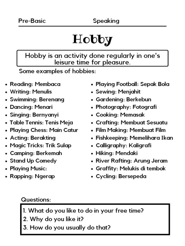 H Hobby | PDF