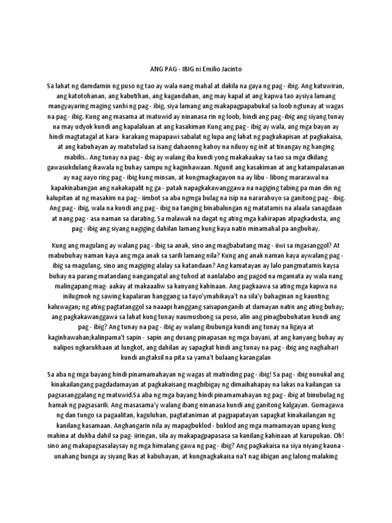 Halimbawa NG Di Pormal Na Sanaysay | PDF Halimbawa NG Di Pormal Na Sanaysay | PDF
