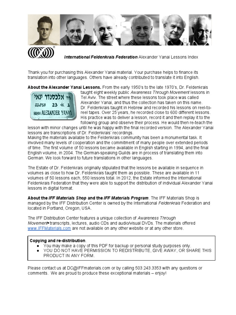 IFF AY Lesson Index | PDF | Foot | Pelvis