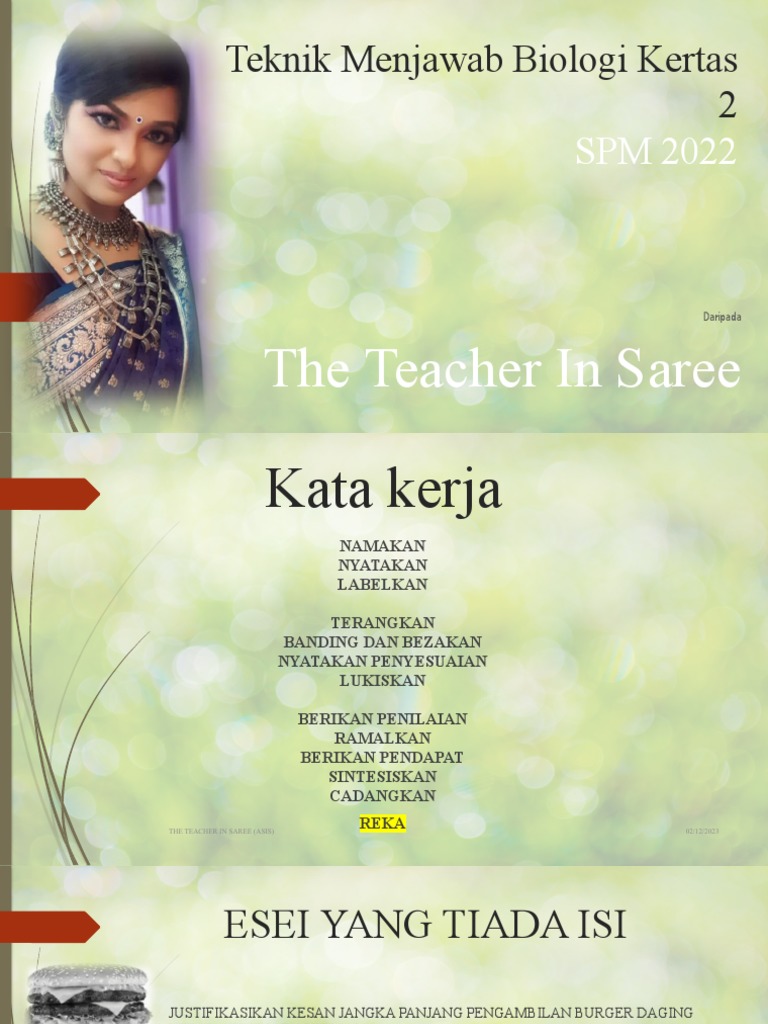 Students Copy Teknik Menjawab Biologi Kertas 2 | PDF
