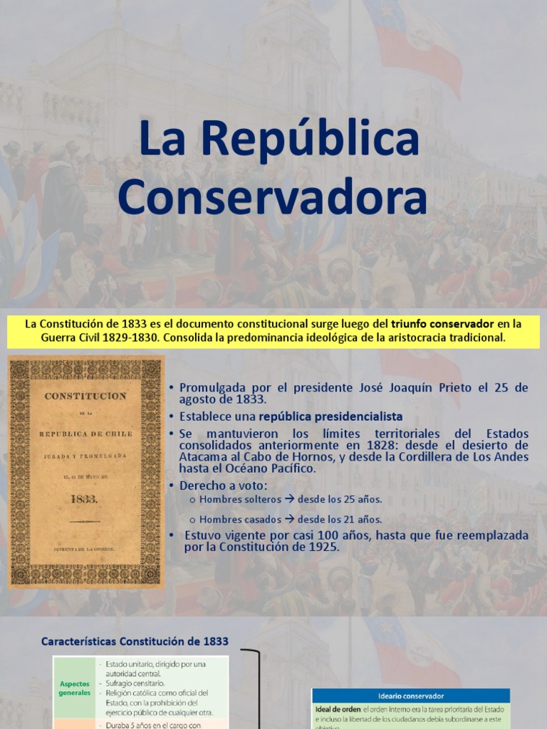 La República Conservadora | PDF | Chile | Perú