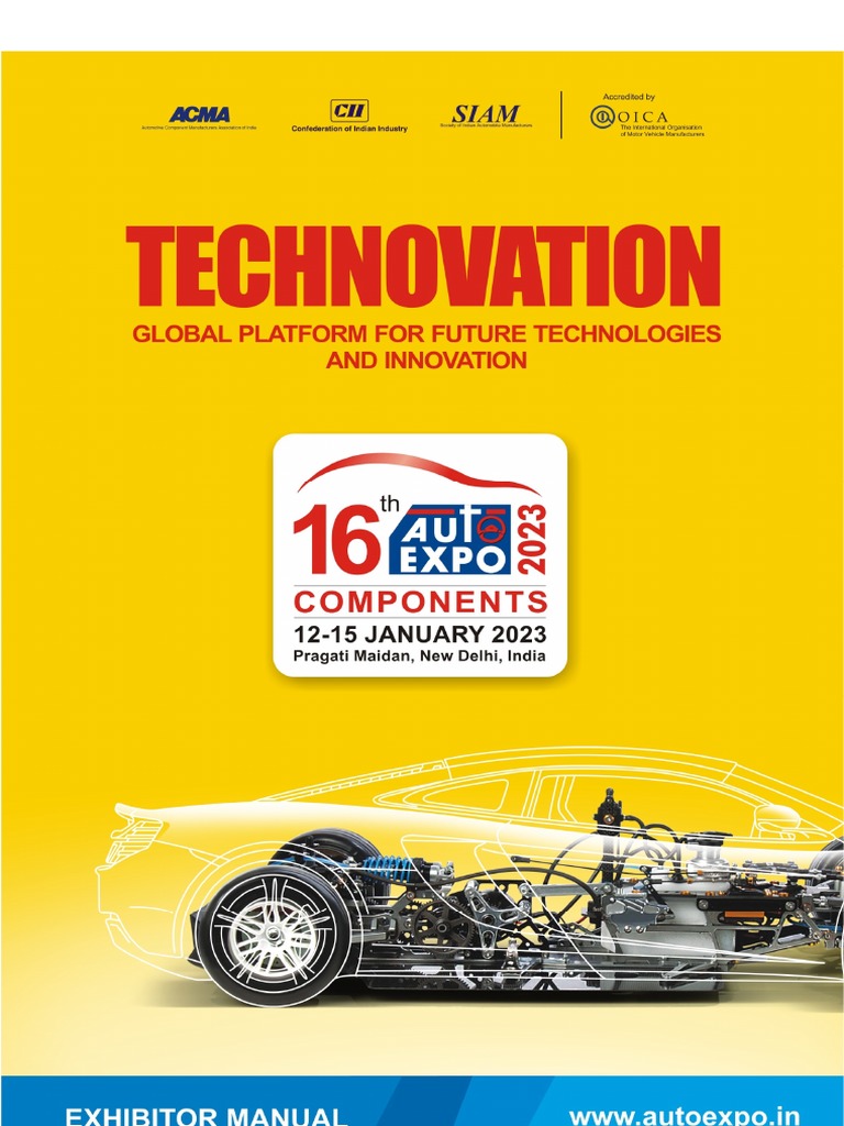 Auto Expo 2023 Exhibitor Manual | PDF