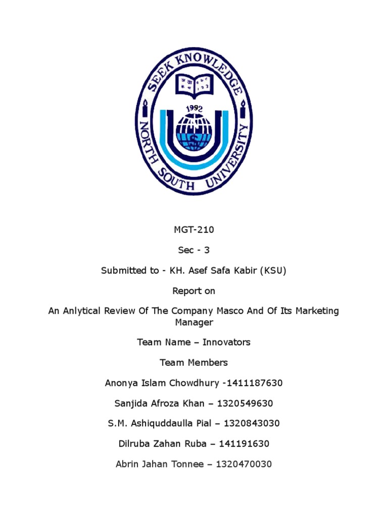 Masco Industries Marketing Review | PDF | Human Resource Management ...