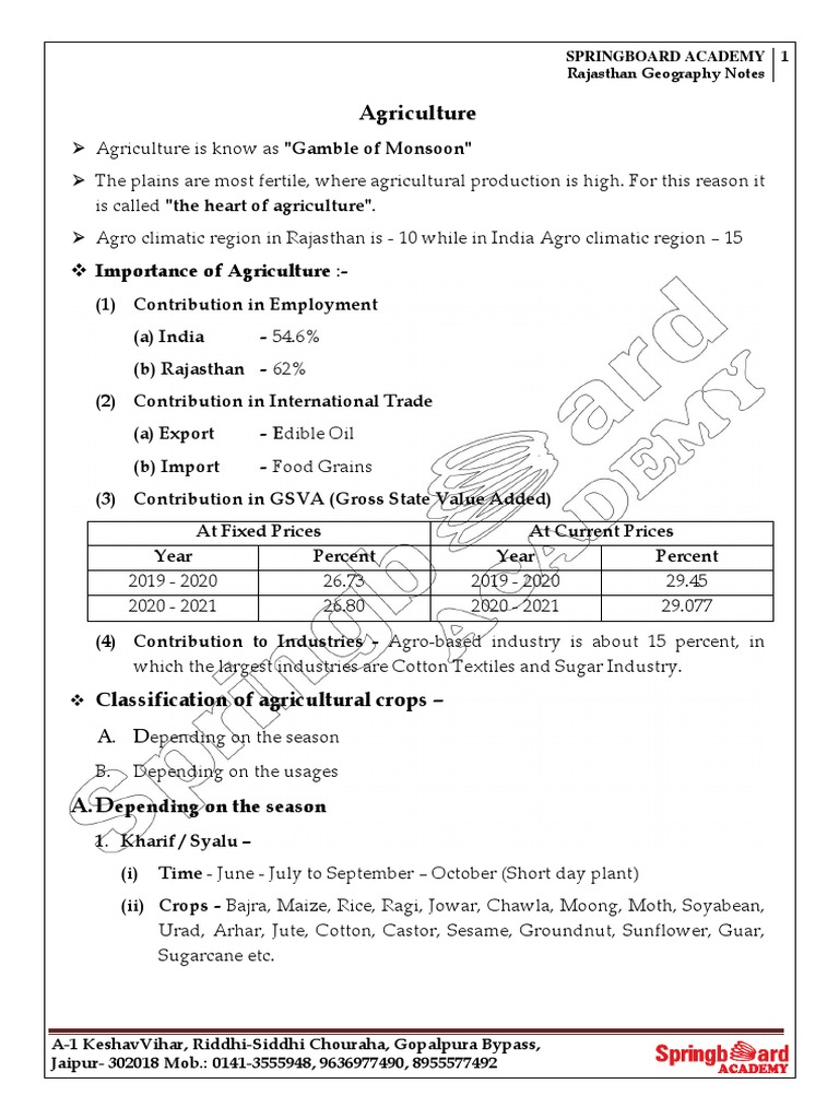 Agriculture (English) | PDF | Agriculture | Crops