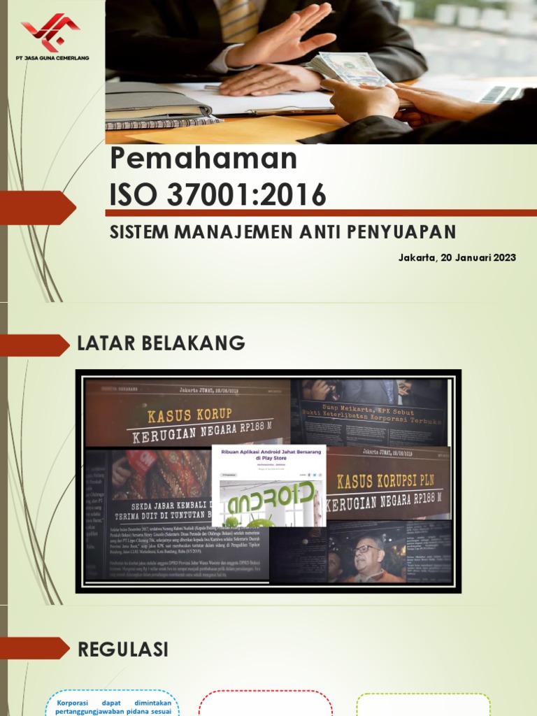 Pemahaman ISO 37001 | PDF