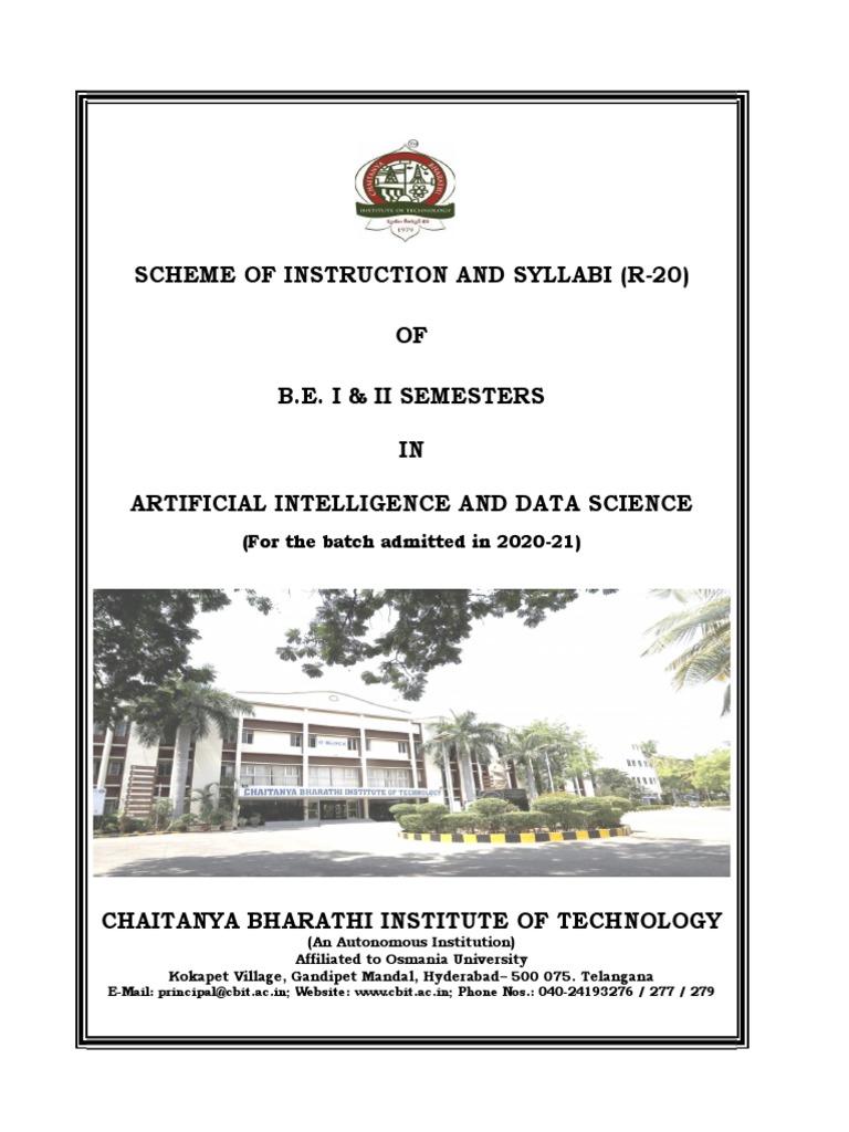 AIDS R20 I and II Semesters Syllabus 2020 21 | PDF | Pointer (Computer Programming) | Derivative