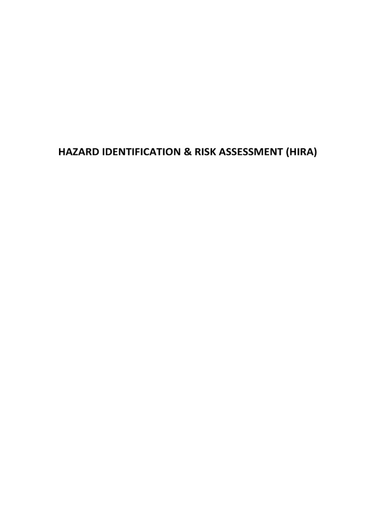 Hira PDF | PDF | Risk | Risk Assessment
