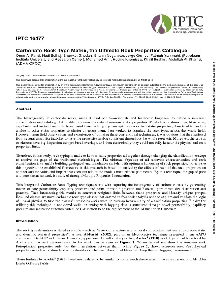 Iptc 16477 Ms | PDF | Applied And Interdisciplinary Physics | Physical ...
