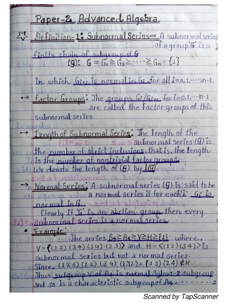 Semester-1 Advanced Algebra Notes | PDF
