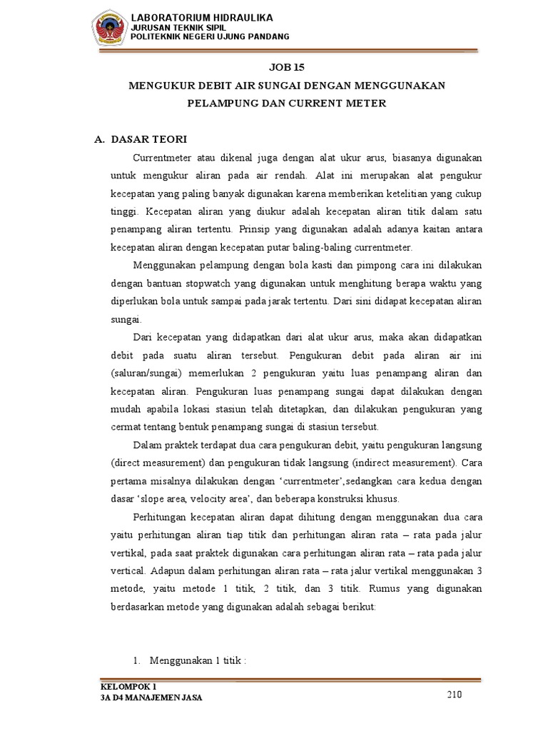 Kelompok 1 Currentmeter | PDF