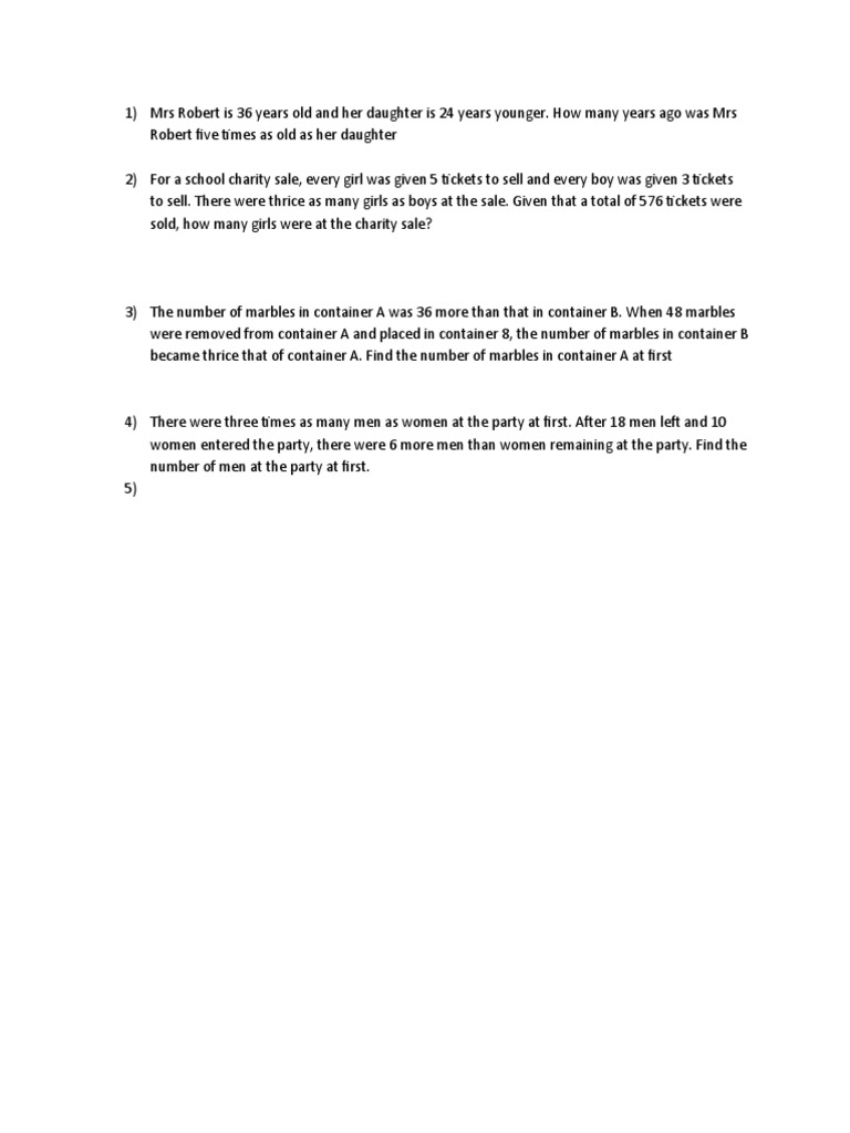 Maths 4 2015 Psle Questions | PDF