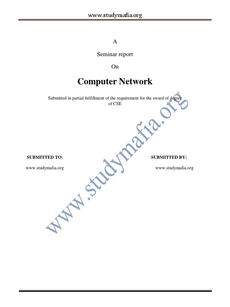 Cse Computer Networks Pdf Report Pdf Computer Network Network Switch