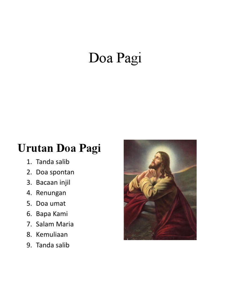 Doa Pagi Kristen untuk Pandemi dan Keluarga | PDF