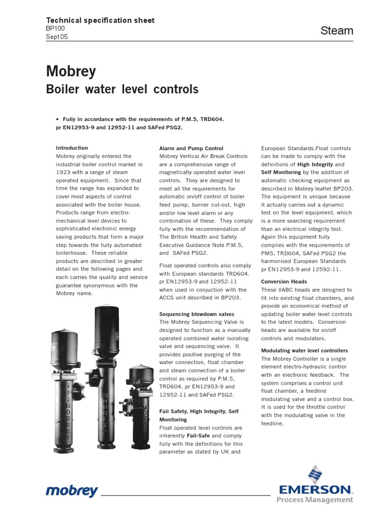 Mobrey | PDF | Valve | Switch