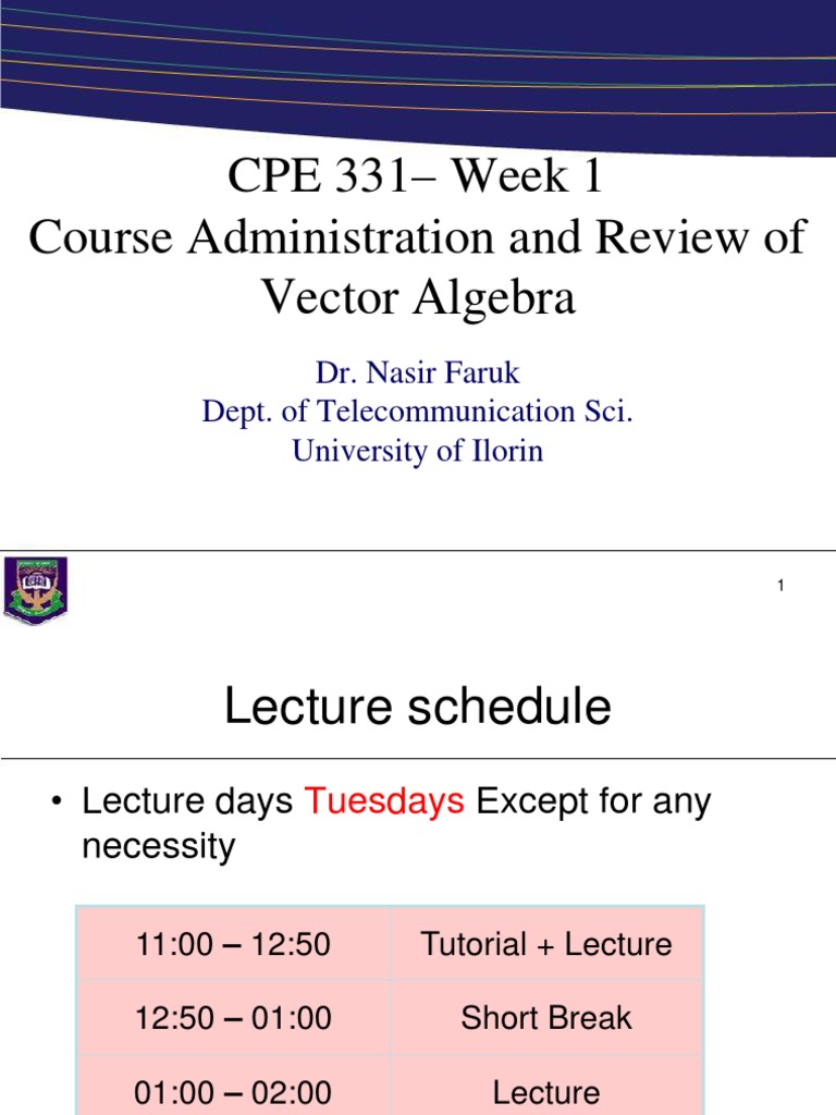 CPE 331 (Week 1) | PDF | Euclidean Vector | Electric Field
